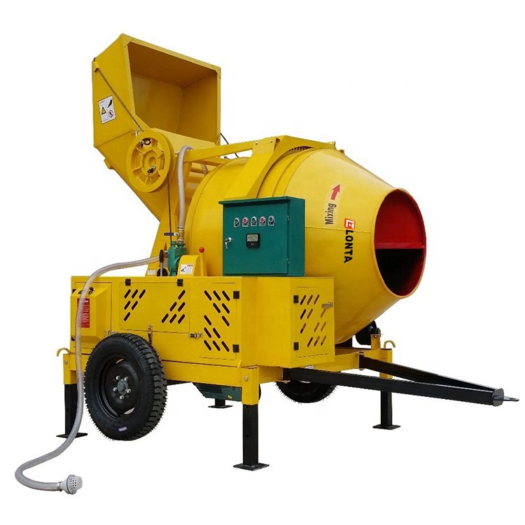 Mezcladora de concreto con tambor reversible autocargable ES350-DW DEW ...