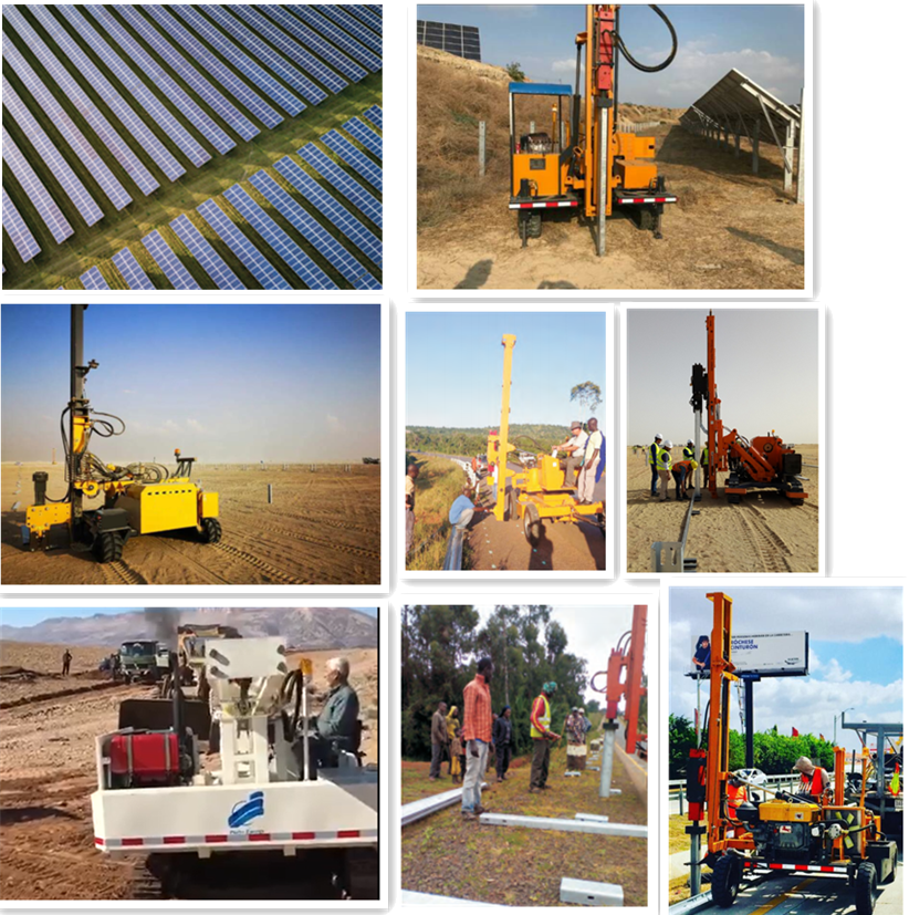 ES-E HYDRAULIC PHOTOVALTIC SOLAR PANEL POST PILE DRIVER - Estraffic ...