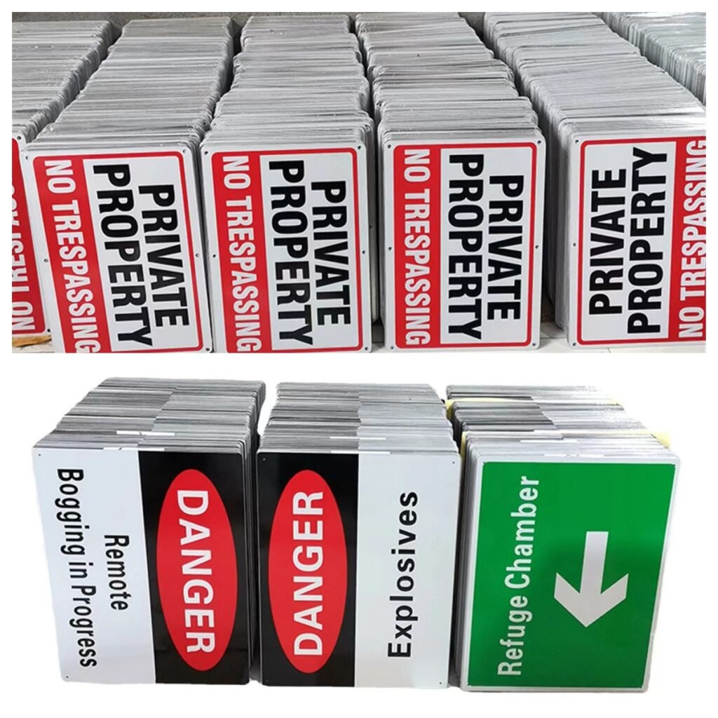 Custom Design Rust-Free Aluminum Panel Sign - Estraffic Pile Driver ...