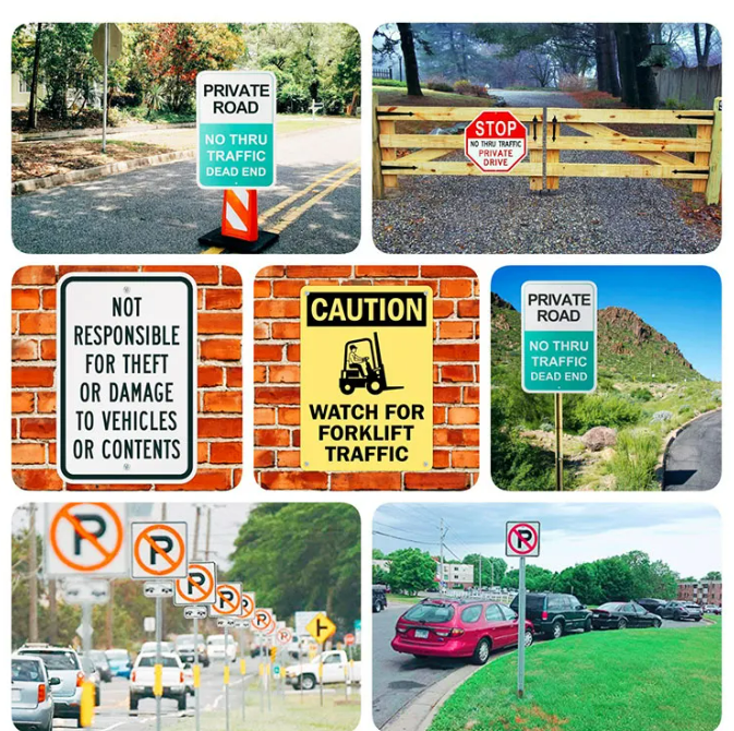 Custom Design Rust-Free Aluminum Panel Sign - Estraffic Pile Driver ...