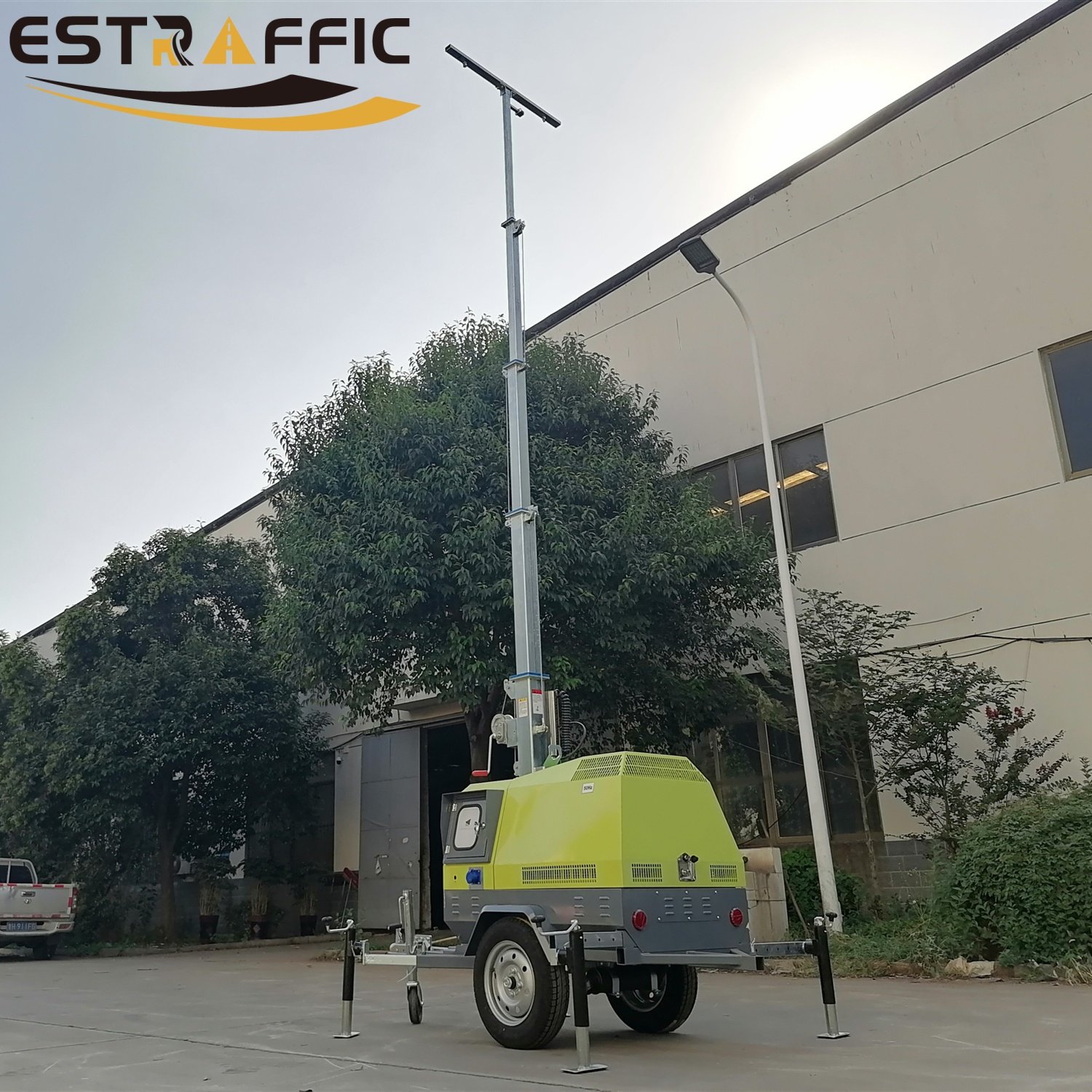 Mobile Mining Diesel Light Tower with Diesel Generator - Estraffic Pile ...