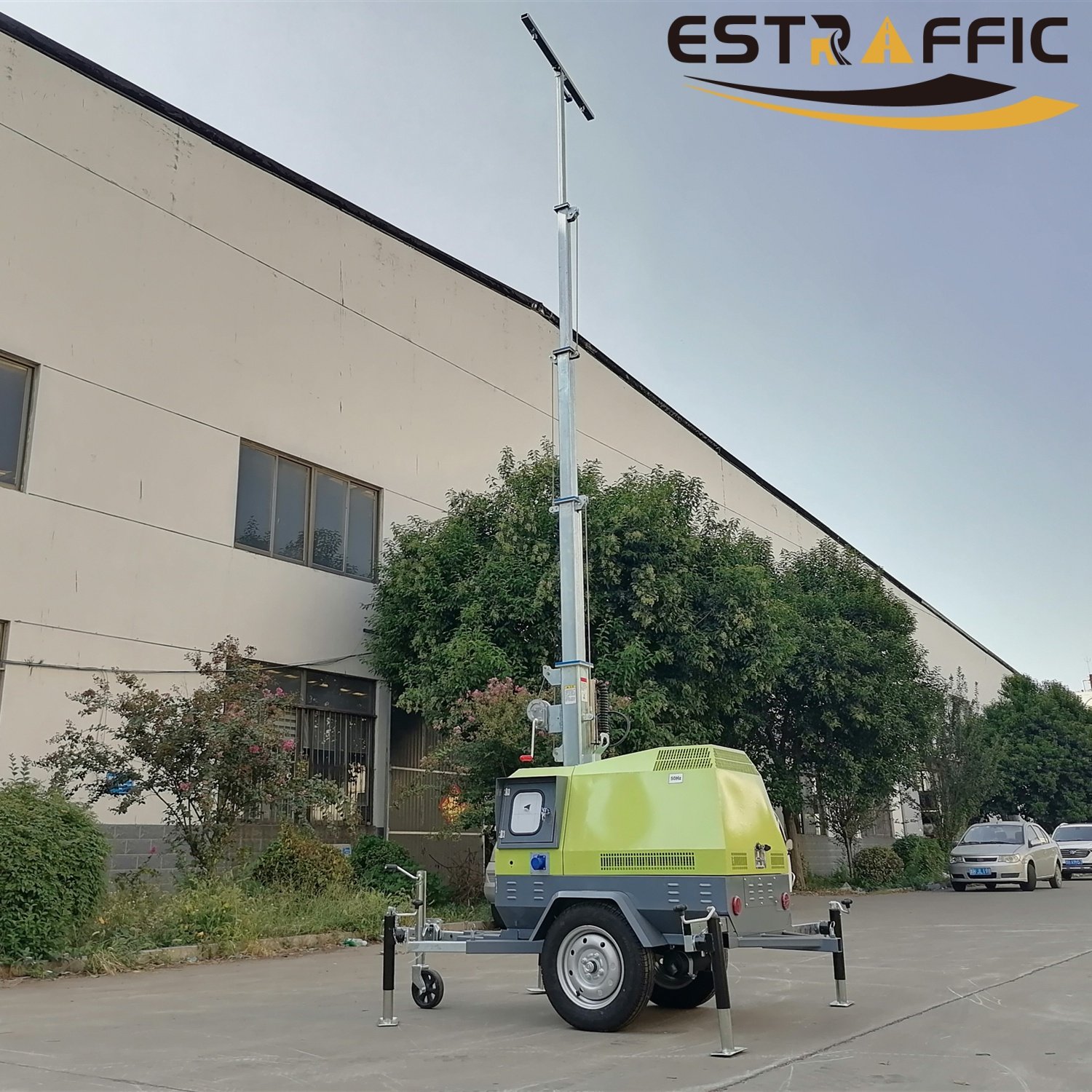Mobile Mining Diesel Light Tower with Diesel Generator - Estraffic Pile ...