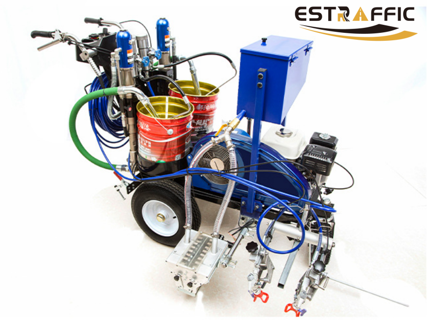 Two Component Airless Spraying Road Marking Machine