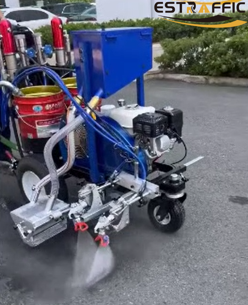 Two Component Airless Spraying Road Marking Machine